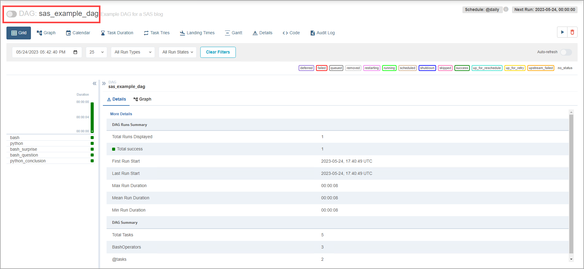 Scheduling SAS Jobs and SAS Studio Flows with Apache Airflow