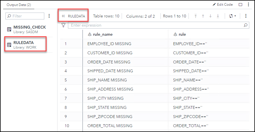 SAS Viya: Multi-Rule Data Monitoring Using PROC EEL in SAS Code and Custom Steps