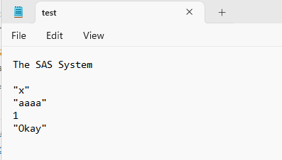 Solved: ODS CSVALL: character "+" eaten - SAS Support Communities