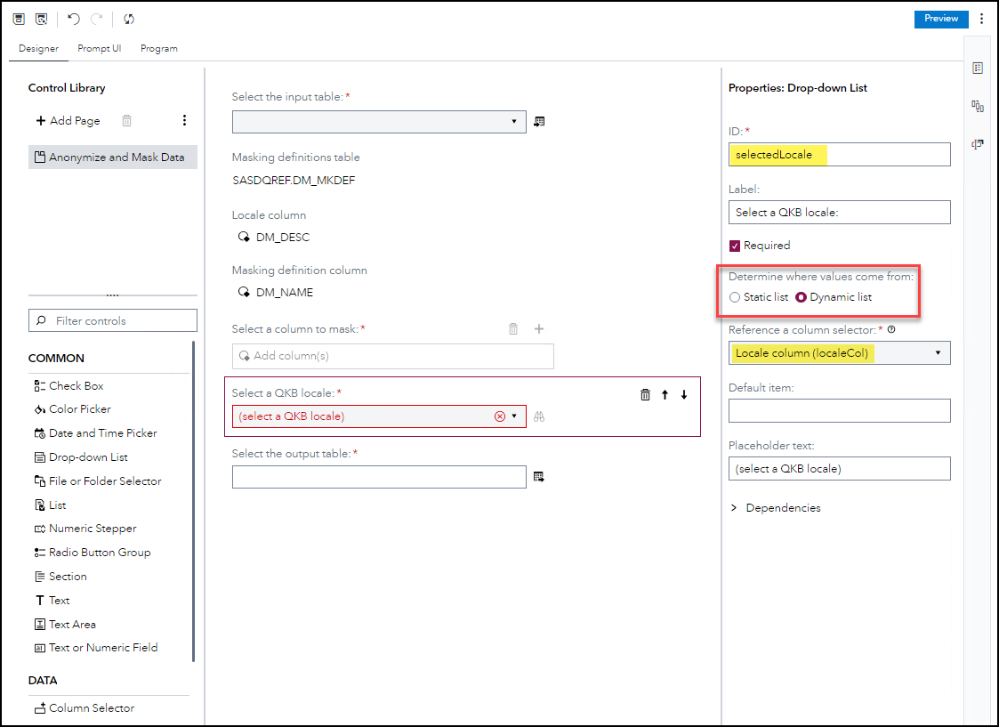 SAS Viya: Using a SAS Quality Knowledge (QKB) Reference Table in a Custom Step