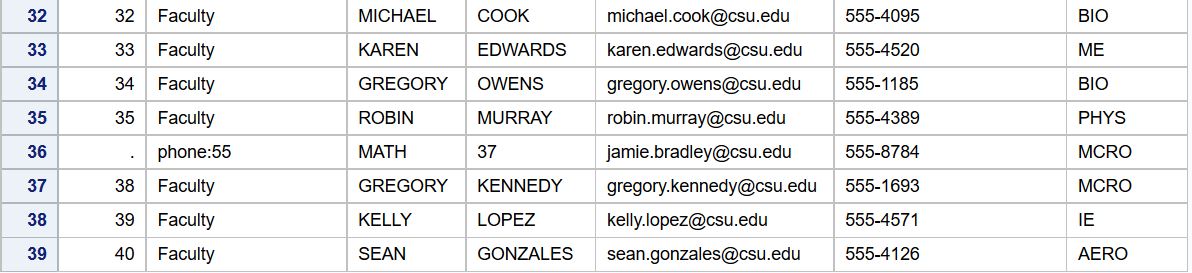 Solved: Reading Raw Data over two lines using a conditional IF statement - SAS Support Communities