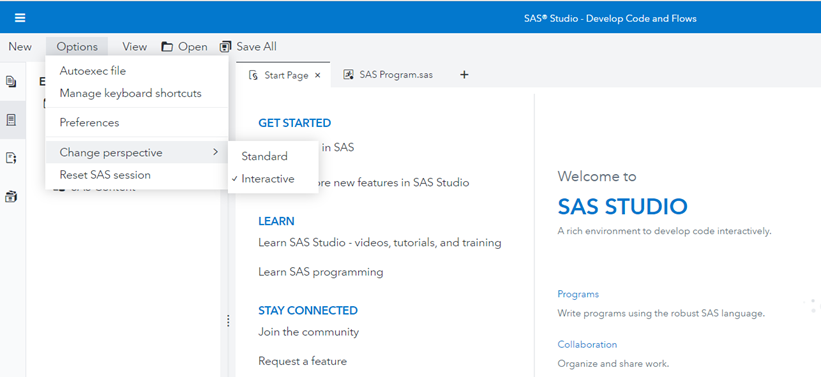 Tip Semanal: SAS Studio cambiando Perspectivas - SAS Support Communities