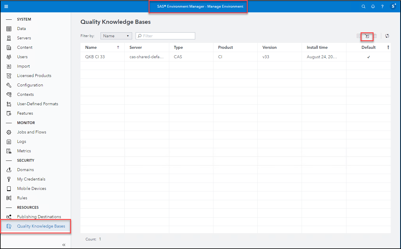 SAS Viya: Add a Customized Quality Knowledge Base (QKB) to CAS and SAS Compute