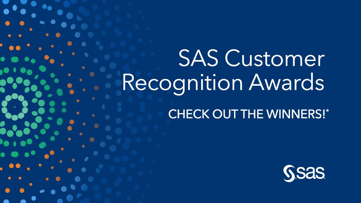 Winners - 2023 SAS Customer Recognition Awards - SAS Support Communities