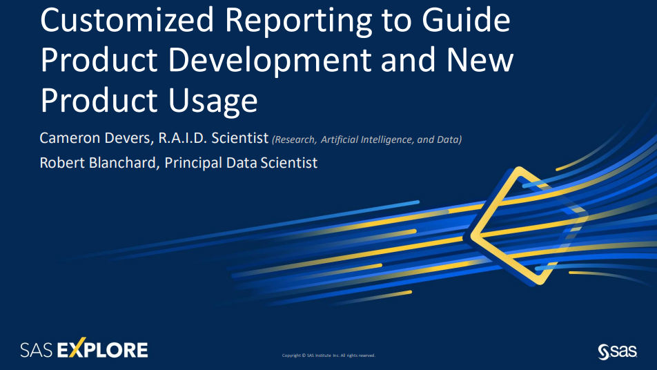 Using Machine Learning And Customized Reporting To Guide Product Devel Sas Support Communities