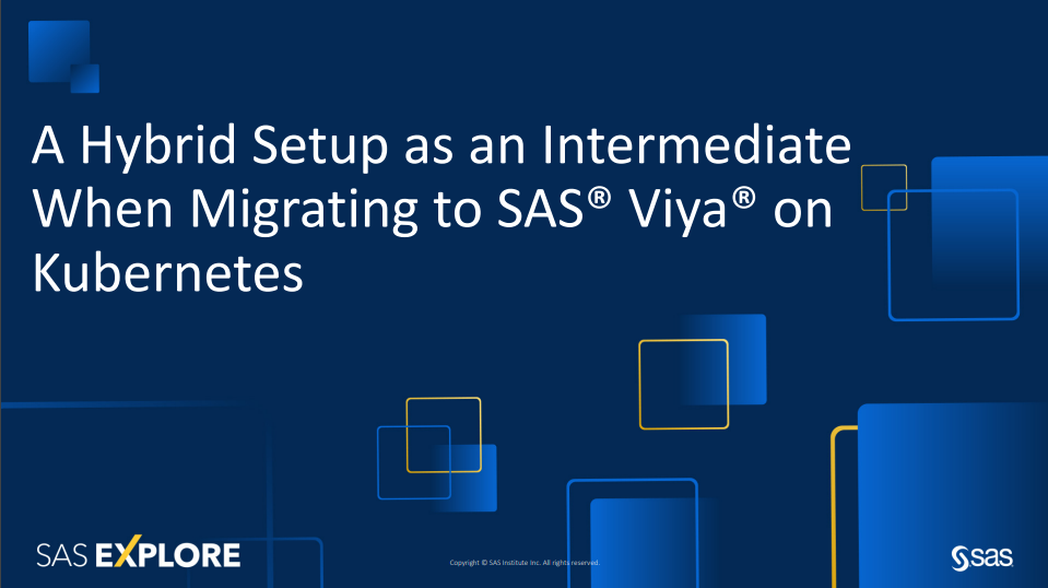 A Hybrid Setup As An Intermediate When Migrating To Sas® Viya® On Kube Sas Support Communities