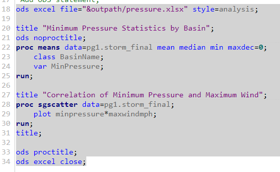 Lesson 1 Exporting Data - SAS Support Communities