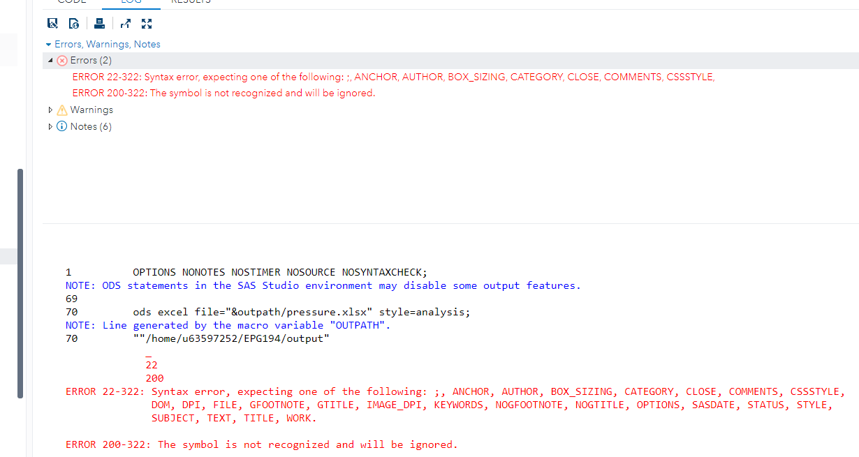 Lesson 1 Exporting Data - SAS Support Communities