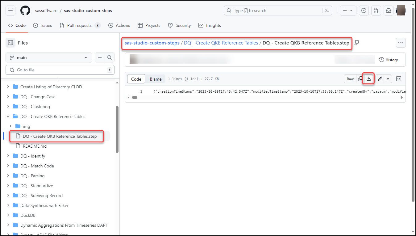 Sas Viya Create Sas Quality Knowledge Base Qkb Definition Reference Tables For Customized Qkb