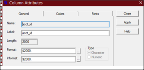 Solved: Data format for string defined in a libname for GCP dataset ...