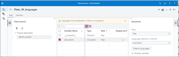 Can documents written in different languages be analyzed using Visual ...