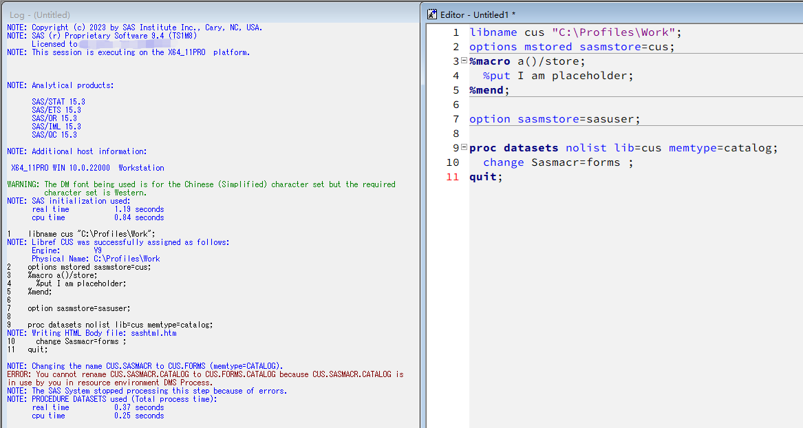 Weird thing happend when trying to rename SAS catalog - SAS Support ...