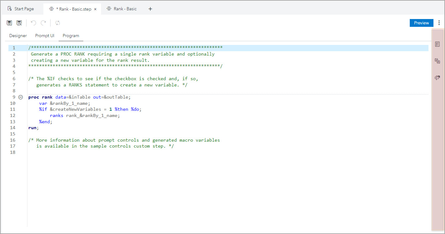 Explaining Custom Steps using SAS Studio Assets