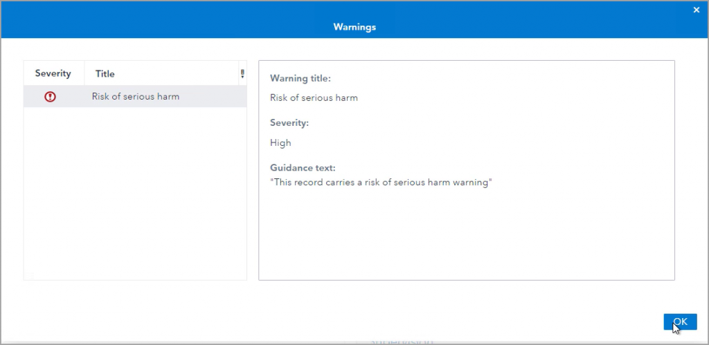 Warning: Risk of Serious Harm! - SAS Support Communities
