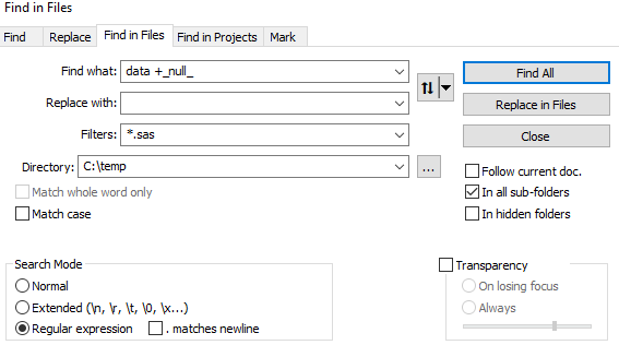 Trying Read Sas Program And Store It In The Dataset Sas Support Communities