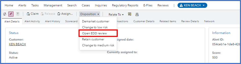 Enhanced Due Diligence Review Process