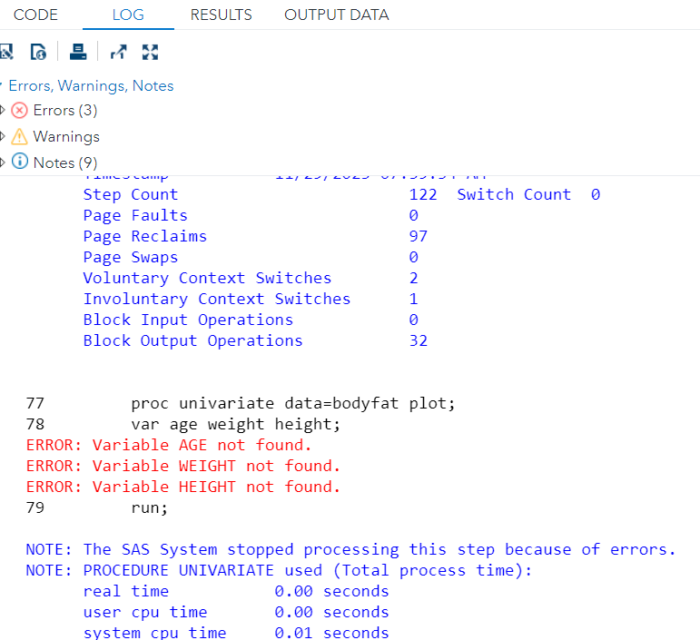 Solved: Variables Do Not Exist - SAS Support Communities