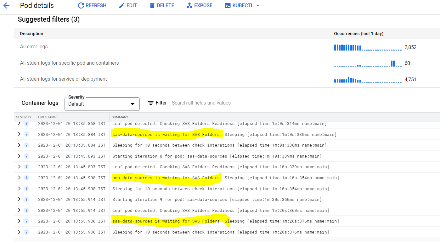 Solved Kubernetes Deployment Issues Lts 202310 Sas Support Communities