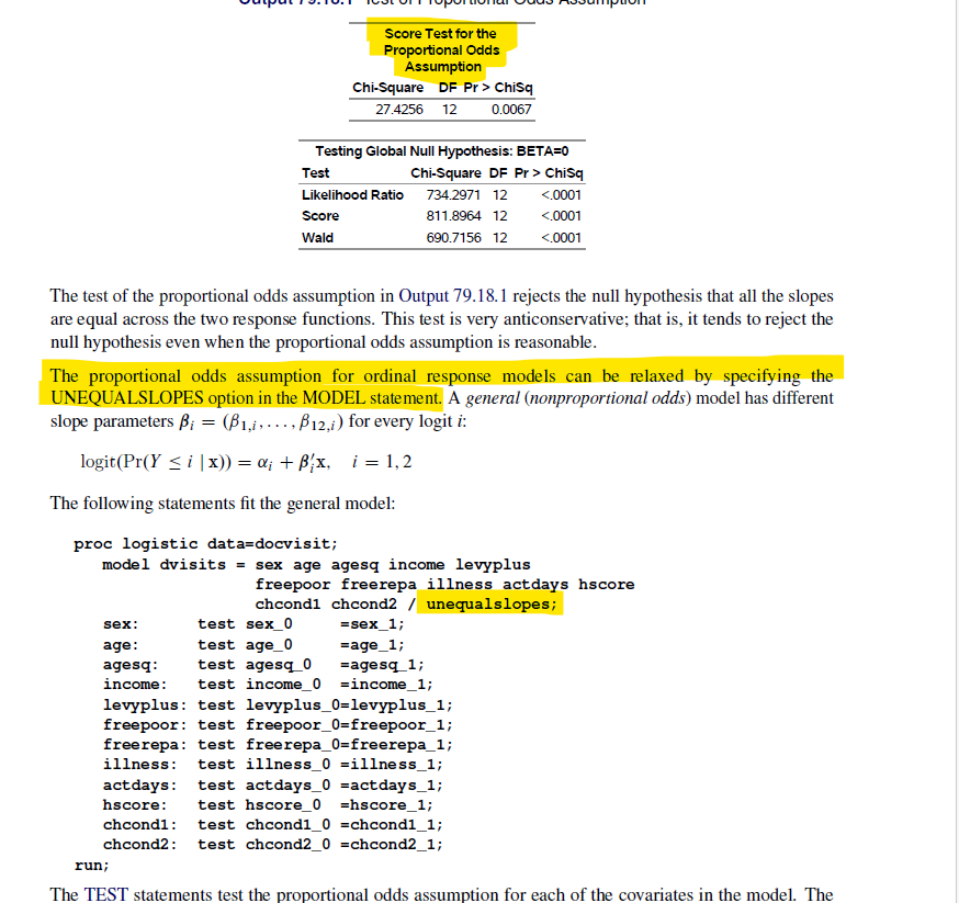 Solved: GLIMMIX SAS CODE with different slopes for ordinal outcome - SAS Support Communities