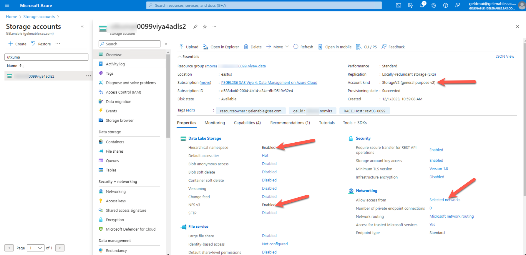 Using Azure Blob Storage for sas7bdat files with SAS Viya – part 2