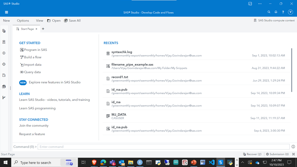 A better experience with SAS Studio - SAS Support Communities
