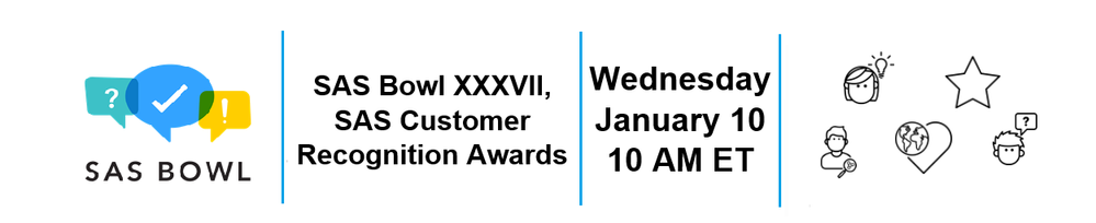 SAS Bowl XXXVII, SAS Customer Recognition Awards - SAS Support Communities