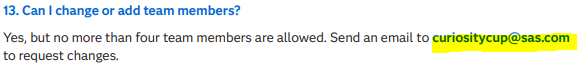 I want to know that in "Curiosity Cup " students of MBA are allowed ...