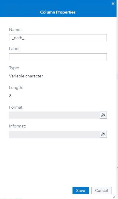 Varbinary columns in CAS- S3 - SAS Support Communities