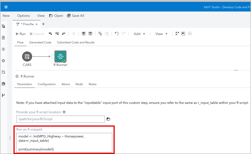 Experience of an R Programmer Using the R Runner Custom Step in SAS Studio Flows