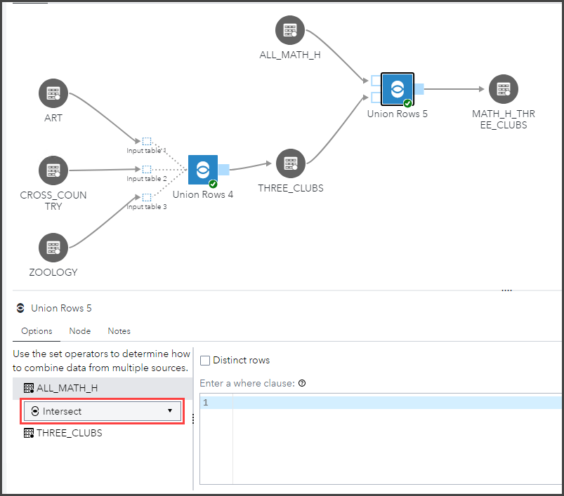 Data Processing with Union Rows in SAS Studio Flows