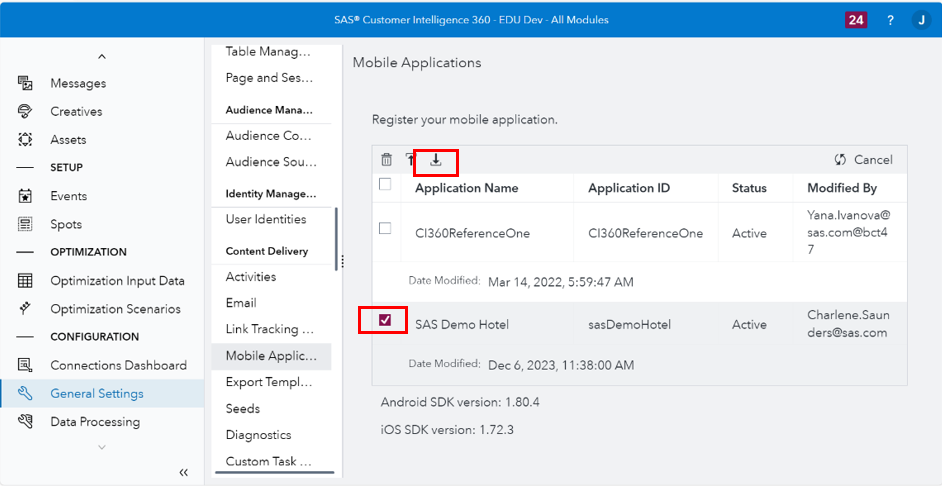 Installing the SAS Customer Intelligence 360 Mobile SDK on an Android Application