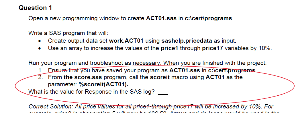 Solved: SAS advanced sample questions for practicing - SAS Support Communities