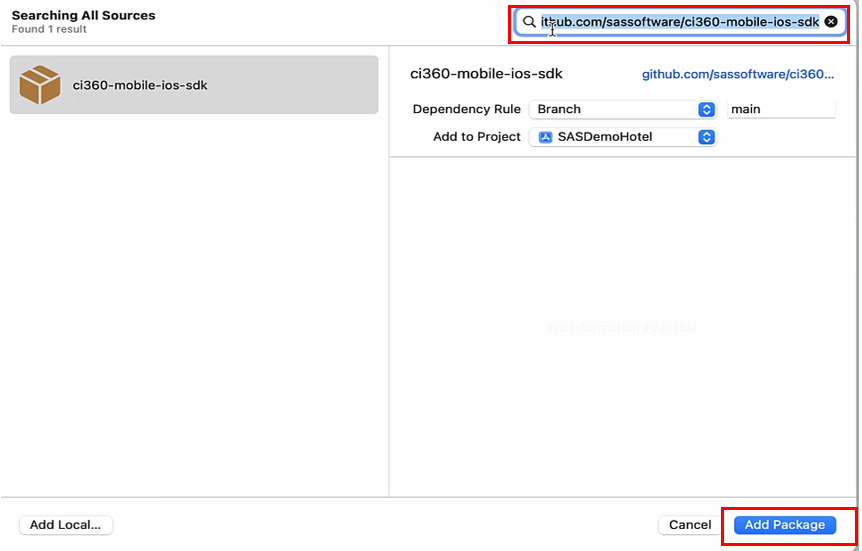 Installing the SAS Customer Intelligence 360 Mobile SDK on an iOS ...