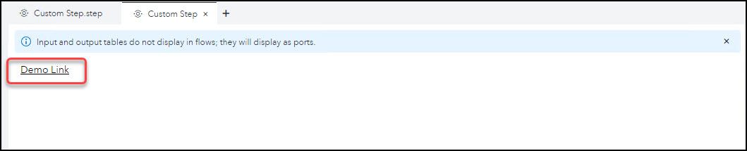SAS Viya: Link Control for Custom Steps