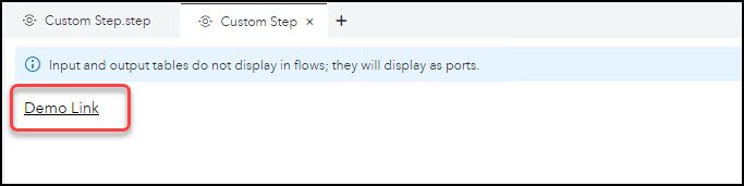 SAS Viya: Link Control for Custom Steps