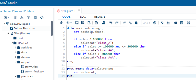 Solved: Kindly help me to resolve this error (IF-THEN statement) - SAS Support Communities