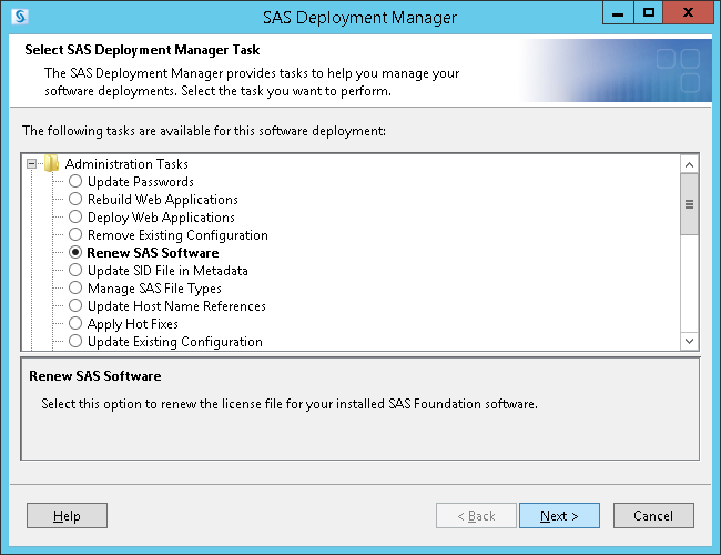 Unable to update the licenses - SAS Support Communities