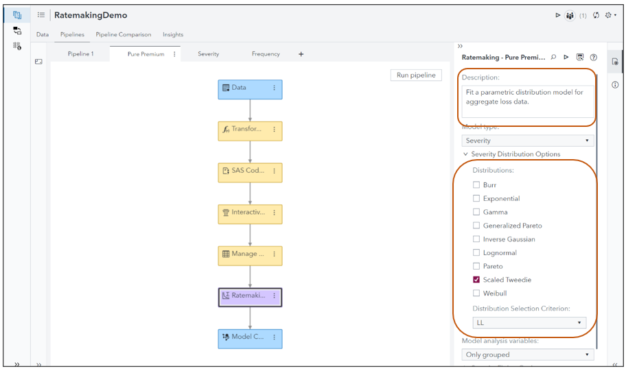 GLMs in SAS Dynamic Actuarial Modeling Solution