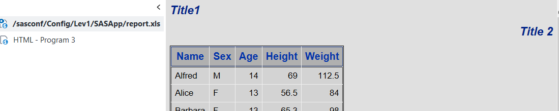 Ods template - SAS Support Communities