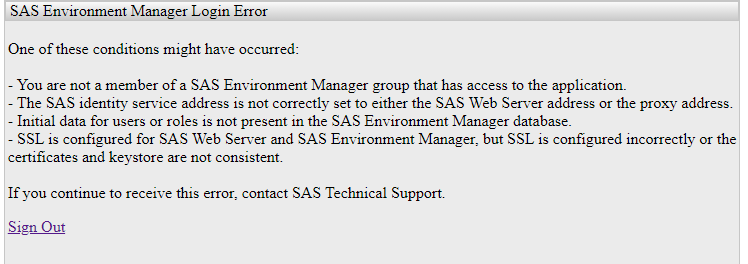 SAS Environment Manager Login error - SAS Support Communities