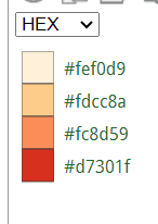 Solved: How to use the color pallet for Heatmaps using "Color Hex ...