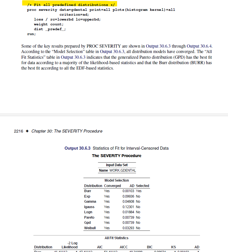 Solved: How to Determine the Best Distribution Curve for a Data Set - SAS Support Communities