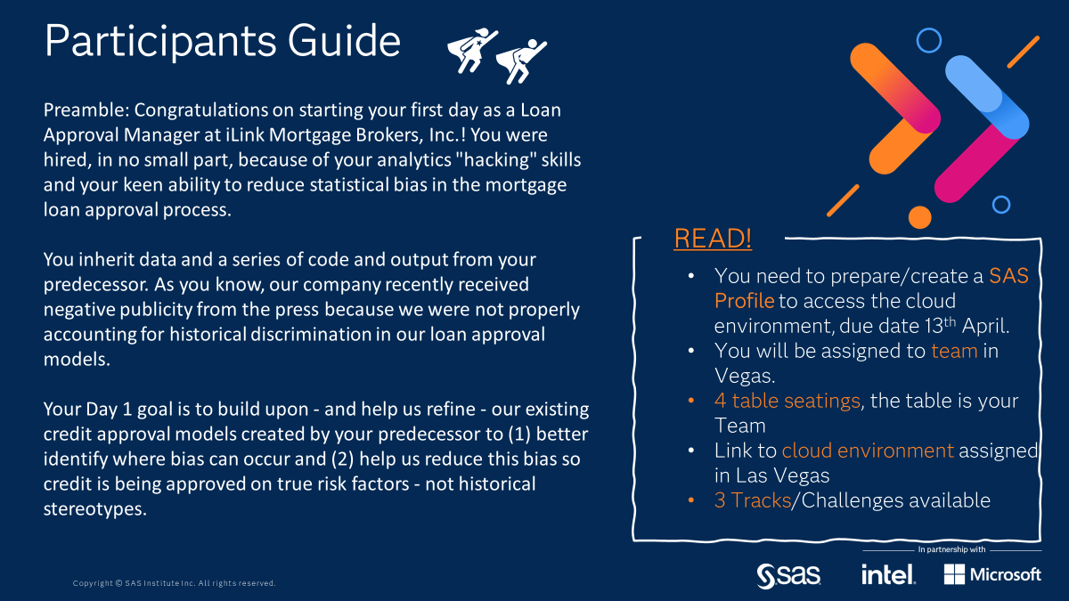 Sas Hackathon Boot Camp Participants Guide Sas Support Communities