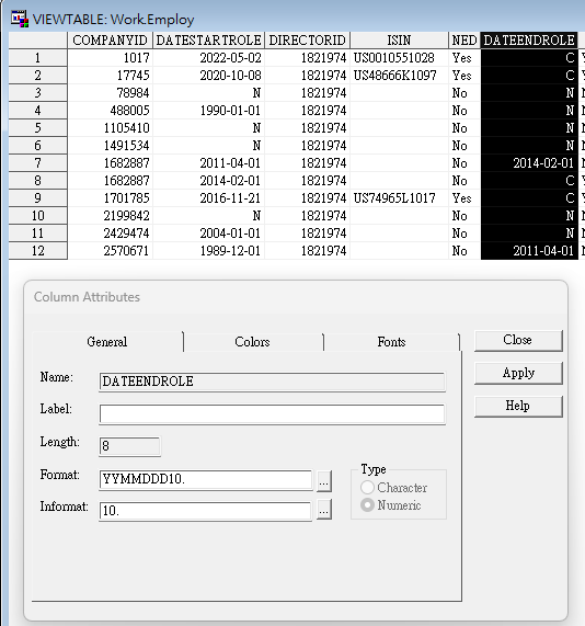Solved: How to compare the period and merge the data between two datasets - SAS Support Communities