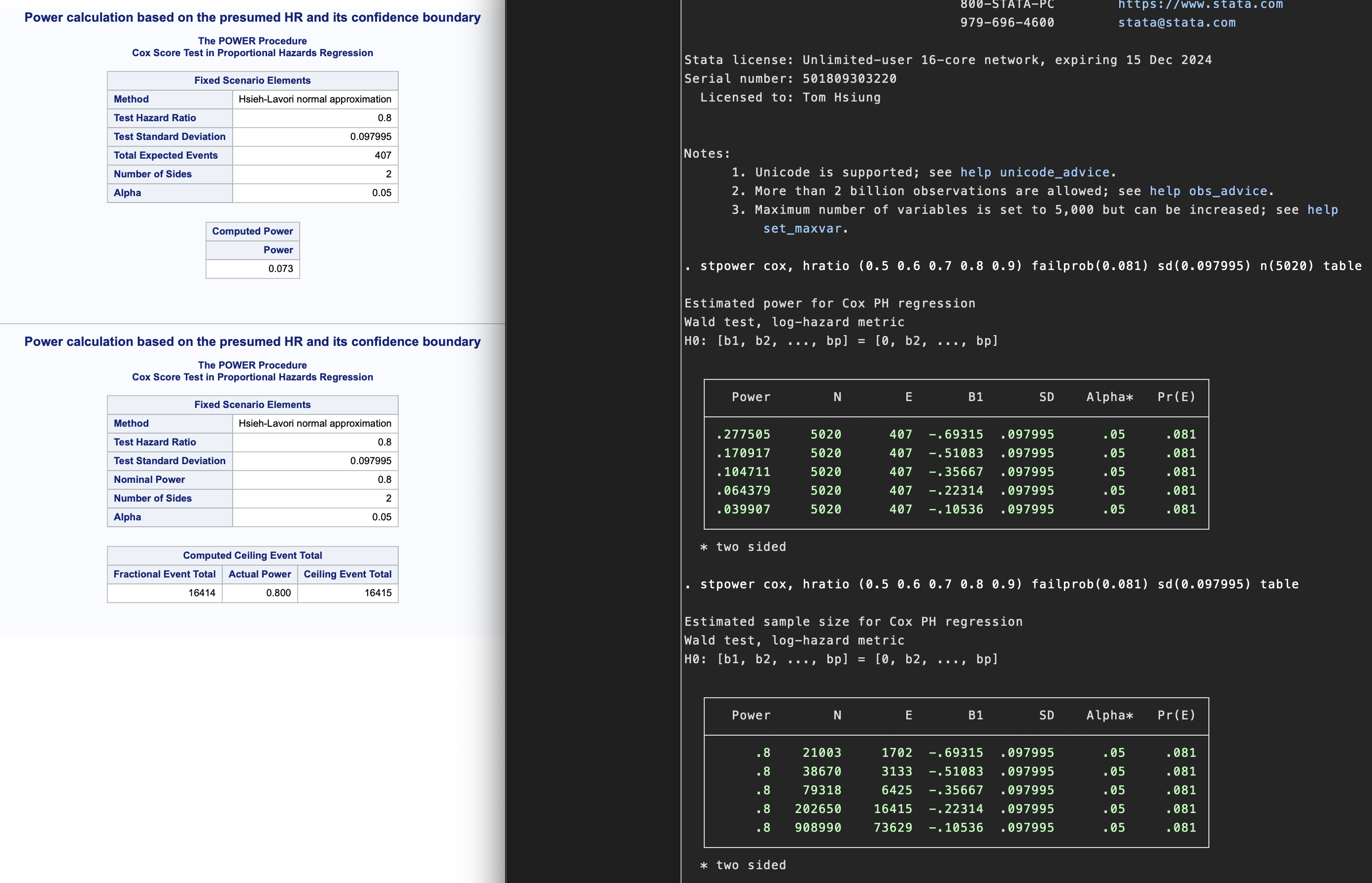 Solved: What is the value of the stddev option in the PROC POWER coxreg proced... - SAS Support ...