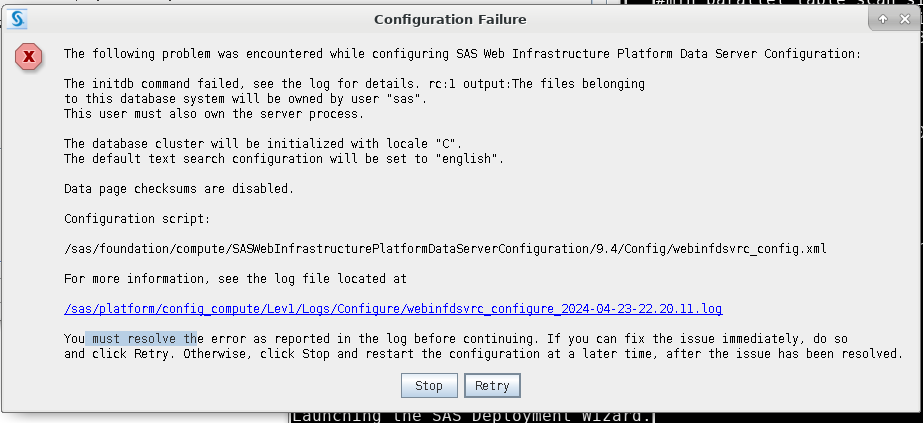 Solved Sas Web Infrastructure Platform Data Server Configuration