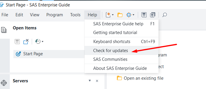 SAS Enterprise Guide Viya 4