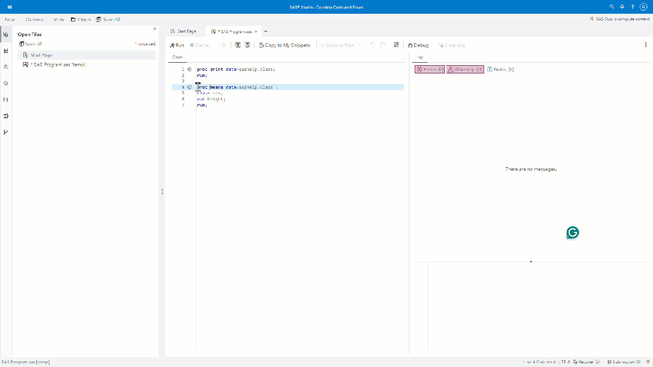 10 Productivity Features in SAS(R) Studio on SAS Viya 4