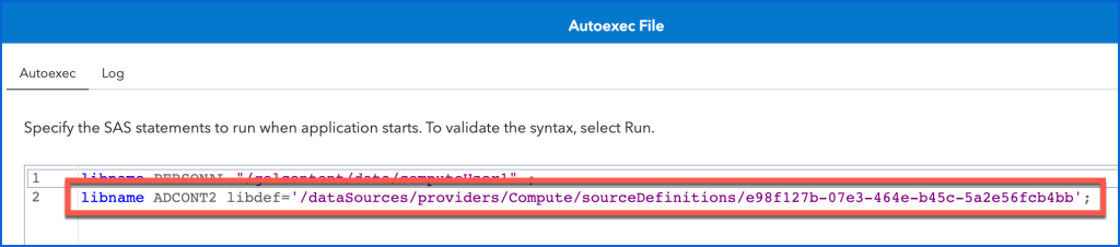 Where to define your SAS libraries in SAS Viya? Part 2