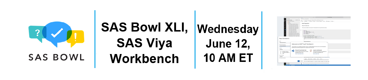 SAS Bowl XLI, SAS Viya Workbench - SAS Support Communities